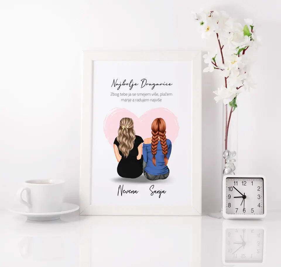 Najbolje Drugarice Poster – Kreativa Dizajn